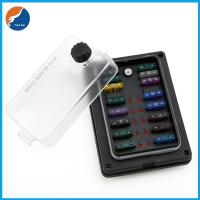 China Marine Automotive Car Auto ATC ATO Blade Fuse Box Block LED Waterproof 10 Way Fuse Holder for sale