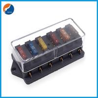 China 30A 32V Fuse Blocks 115.5x53x42mm 6 Way Blade Fuse Box For Automotive for sale
