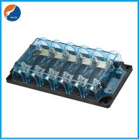 China BANL-B6 In-Line 6 Way Position Circuit Fuse Holder Clear Plastic Case Power Distribution Car Automotive ANL Fuse Blocks for sale