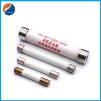 China 10X85mm Solar PV Fuse Long Cartridge Type 1500V DC HRC Cylindrical Fuse for sale