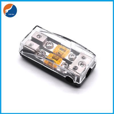 China Nickel Plated 8GA Fuse Blocks SAE J1428 2 Ways ANS Fuse Holder for sale