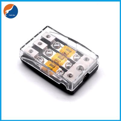 China 3 Way 30A-150A Car Audio Fuse Holder 32VDC Zinc Alloy Nicle Plated for sale