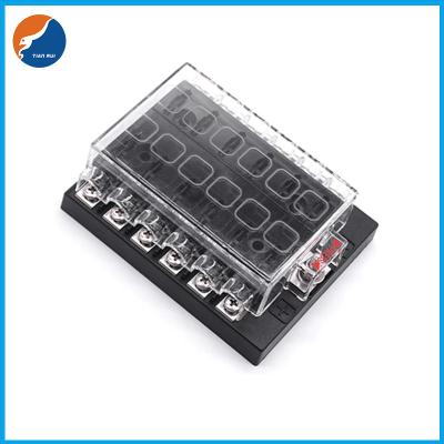 China 1 Input 12 Output Multiway Automotive Blade Fuse Block Without LED Indicator for sale
