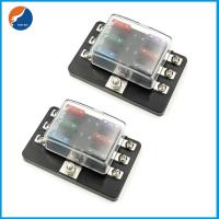 China Moisture Proof Cover Automotive Car 6 Poles Blade Fuse Block With Bolts Terminal for sale