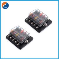 China Automotive Car Automobile 10 Way Blade Fuse Block Box Holder With Bolt Terminals for sale