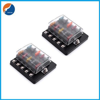 China Automotive Car Automobile 10 Way Blade Fuse Block Box Holder With Bolt Terminals for sale