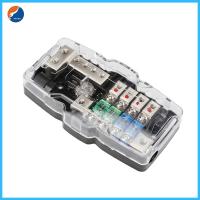 China Car Audio Stereo 4 Way Distribution Block Mini ANL ANS Fuse Holder With LED Indicator for sale