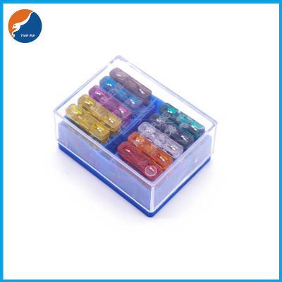 China Automotive Car 10PCS 1A 2A 3A 5A 7.5A 10A 15A 20A 25A 30A 35A 40A Blade Fuse Assortment Kit Set for sale