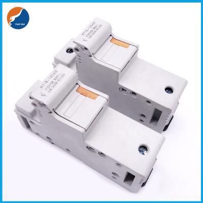 China 1P 125A DC 1000V 690V Solar 22x58mm Cylinder Porcelain Fuse Base Holder For PV System for sale