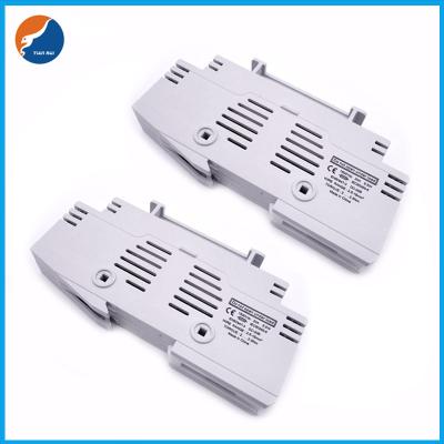 China 30A 1500V DC Solar PV 10x85mm Photovoltaic Din Mount Fuse Holder for sale