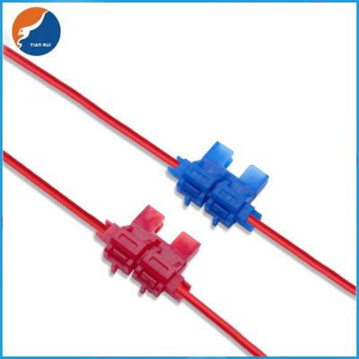 China Red Blue Hinged Type Automotive Auto 32V Inline Fuse Holders For Car ATO Blade Fuse for sale