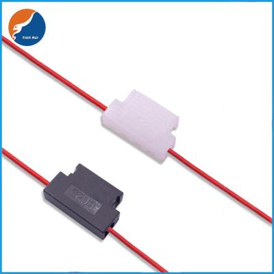 China T Type 14 Gauge Wire Leaded ATO ATC Standard In-line Fuse Holder For Automotive Car Auato Blade Fuse for sale