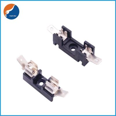 China Bakelite Material Electrical PCB Mount 5x20mm Fuse Block With Quick Connect for sale