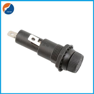 China 6x30mm 15A 250V AC Bayonet Panel Mount Glass Tube Fuse Holder for sale
