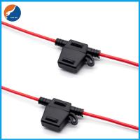 China FHAC0002ZXJA 30A 12AWG UL1015 Black Red Wire Universal Inline ATO ATC Auto Blade Fuse Holder for sale