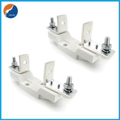 China Low Voltage Square Ceramic Blade Fuses Base Fuse Holder For NH00 NT00 Fuse Link for sale