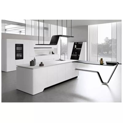 China Waterproof Lacquer Painting Stainless Steel Kitchen Cabinet For House for sale