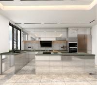 China Stainless Steel Wall Hanging Kitchen Cabinets MDF Door Kitchen Wall Cupboards for sale