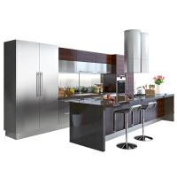 China Custom Outdoor 304 Stainless Steel Kitchen Cabinet 22mm Tickness for sale