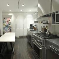 China Modern Modular Stainless Steel Kitchen Cabinet Easy Clean for sale