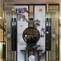 China 304 Stainless Steel Partition Wall Living Room Privacy Laser Cut Partition for sale