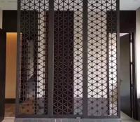 China 304 Stainless Steel Partition Wall Living Room Privacy Laser Cut Partition for sale