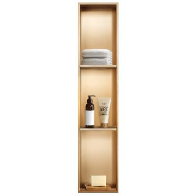 China OEM Stainless Steel Niche Square Wall Shower Embedded Bathroom Metal Niche for sale