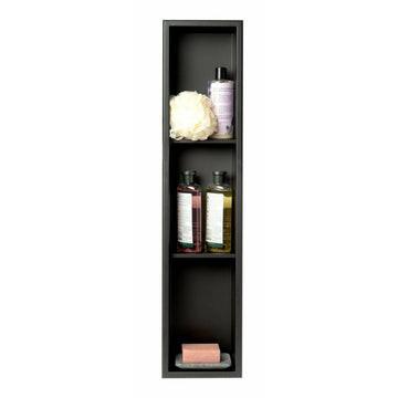 China Double Shelf Shower 316 Stainless Steel Niche In PVD Matte Black Color Coated for sale