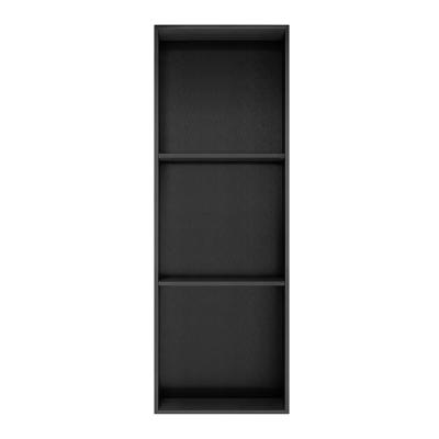 China Customized Grid 304 316 Black Color Brushed Hairline Stainless Steel Bathroom Wall Decorative Shower Niche for sale