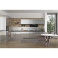 China Gray Gloss Modular Stainless Steel Kitchen Cabinet Set Modern L Shaped for sale
