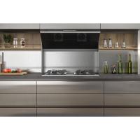 China Gray Gloss Modular Stainless Steel Kitchen Cabinet Set Modern L Shaped for sale