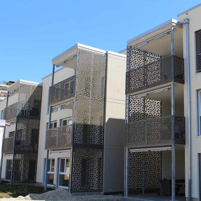 China Building Decor Cladding Exterior Wall Decorative Panels Perforated Laser Cutting for sale