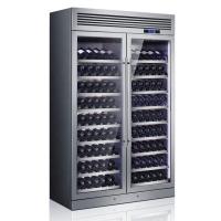 China Full 304 200 Bottles Stainless Steel Wine Fridge Commercial Cooler Cabinet for sale