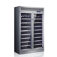 China Full 304 200 Bottles Stainless Steel Wine Fridge Commercial Cooler Cabinet for sale