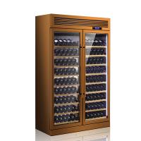 China Full 304 200 Bottles Stainless Steel Wine Fridge Commercial Cooler Cabinet for sale