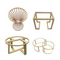 China Modern Cast Iron Custom Stainless Steel Furniture Dining Table Legs for sale