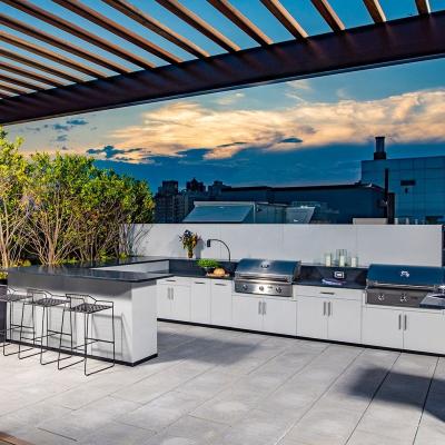 China BBQ Grill Metal Outdoor Kitchen Cabinets Minimalist Luxury SS 304 for sale