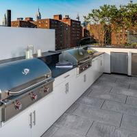 China BBQ Grill Metal Outdoor Kitchen Cabinets Minimalist Luxury SS 304 for sale