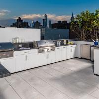China BBQ Grill Metal Outdoor Kitchen Cabinets Minimalist Luxury SS 304 for sale