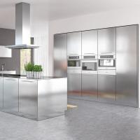 China Simple Modern Stainless Steel Kitchen Cabinet Islands Style 2D 3D Drawing for sale