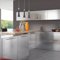 China Simple Modern Stainless Steel Kitchen Cabinet Islands Style 2D 3D Drawing for sale