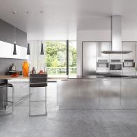 China Simple Modern Stainless Steel Kitchen Cabinet Islands Style 2D 3D Drawing for sale