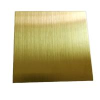 China Hairline HL 304 Stainless Steel Decorative Sheet Rose Gold Blue Golden for sale