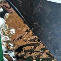China Embossed Stainless Steel Corrugated Sheet Silver Gold Plate for sale