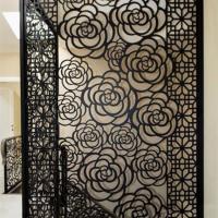China Custom stainless steel 3D circular pattern decorative room partition for sale