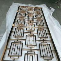 China Chinese rose gold decoration 304 stainless steel living room partition for sale