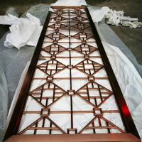 China Chinese rose gold decoration 304 stainless steel living room partition for sale