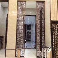 China Gold Plated Indoor Laser Cut Room Divider Panels Stainless Steel for sale