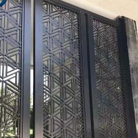 China Gold Plated Indoor Laser Cut Room Divider Panels Stainless Steel for sale