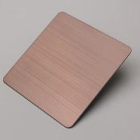China Custom brushed champagne gold color coated decorative stainless steel Sheet for sale